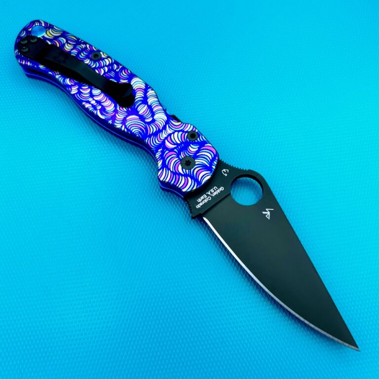 (Spyderco) Paramilitary 2 C81GPBK2 Custom Screensaver pattern Ano ...